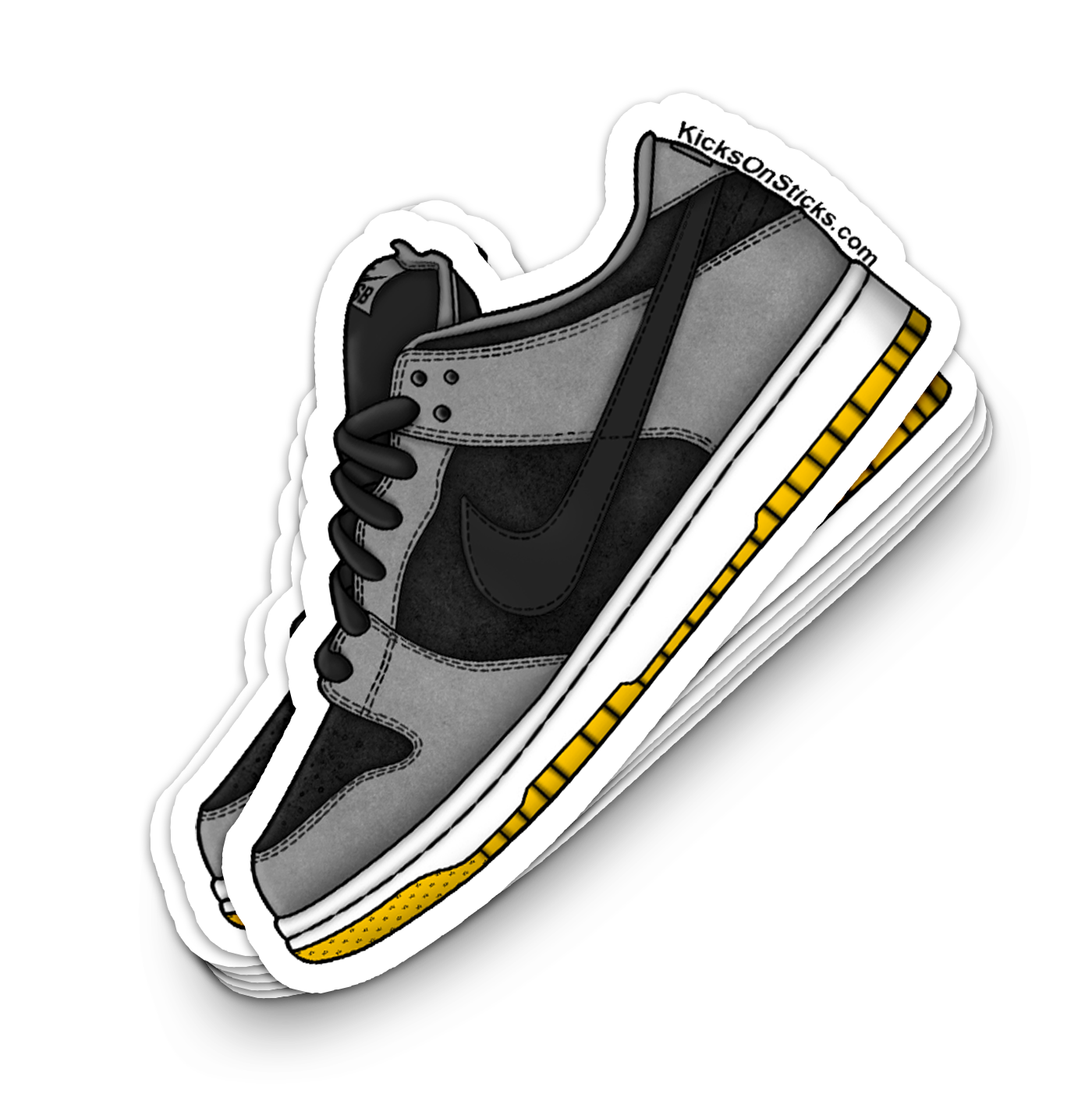 SB Dunk Low "Dark Smoke Grey" Sneaker Sticker – KicksOnSticks