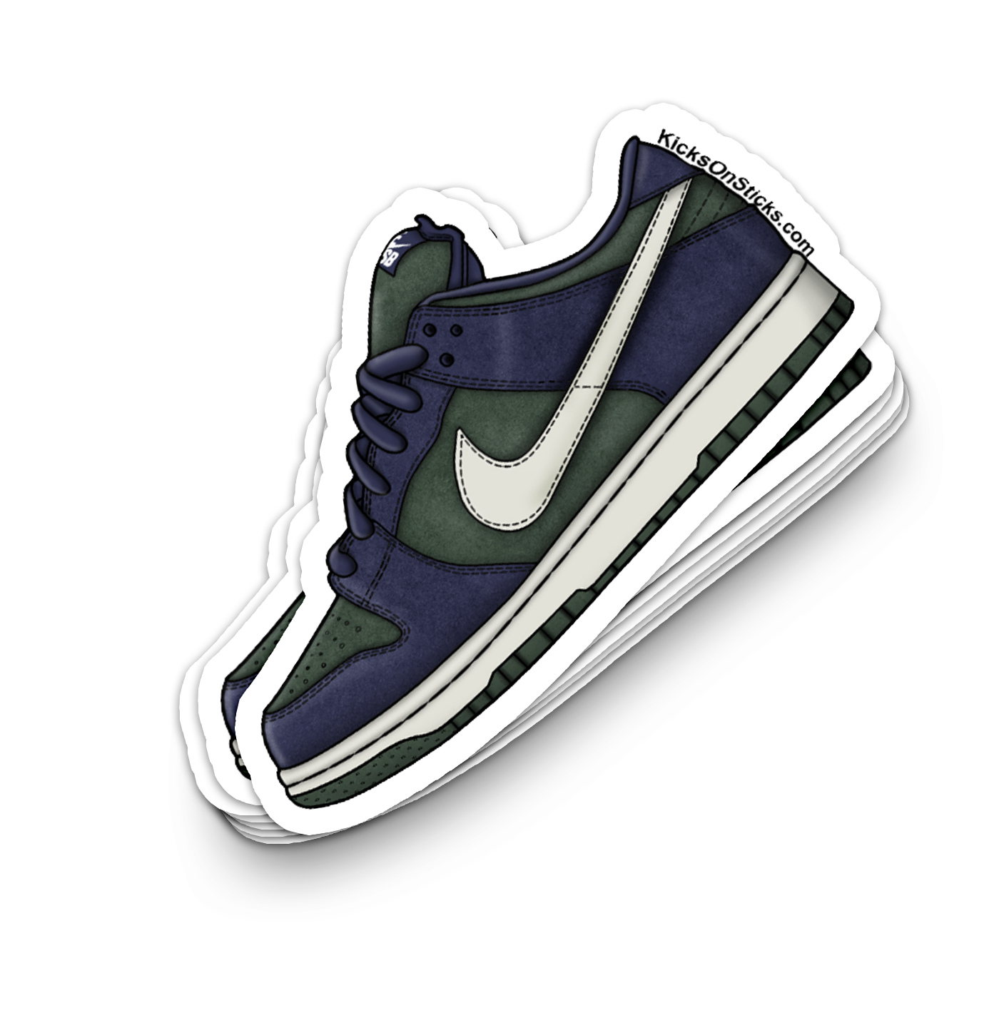 SB Dunk Low "Deep Royal Blue" Sneaker Sticker – KicksOnSticks