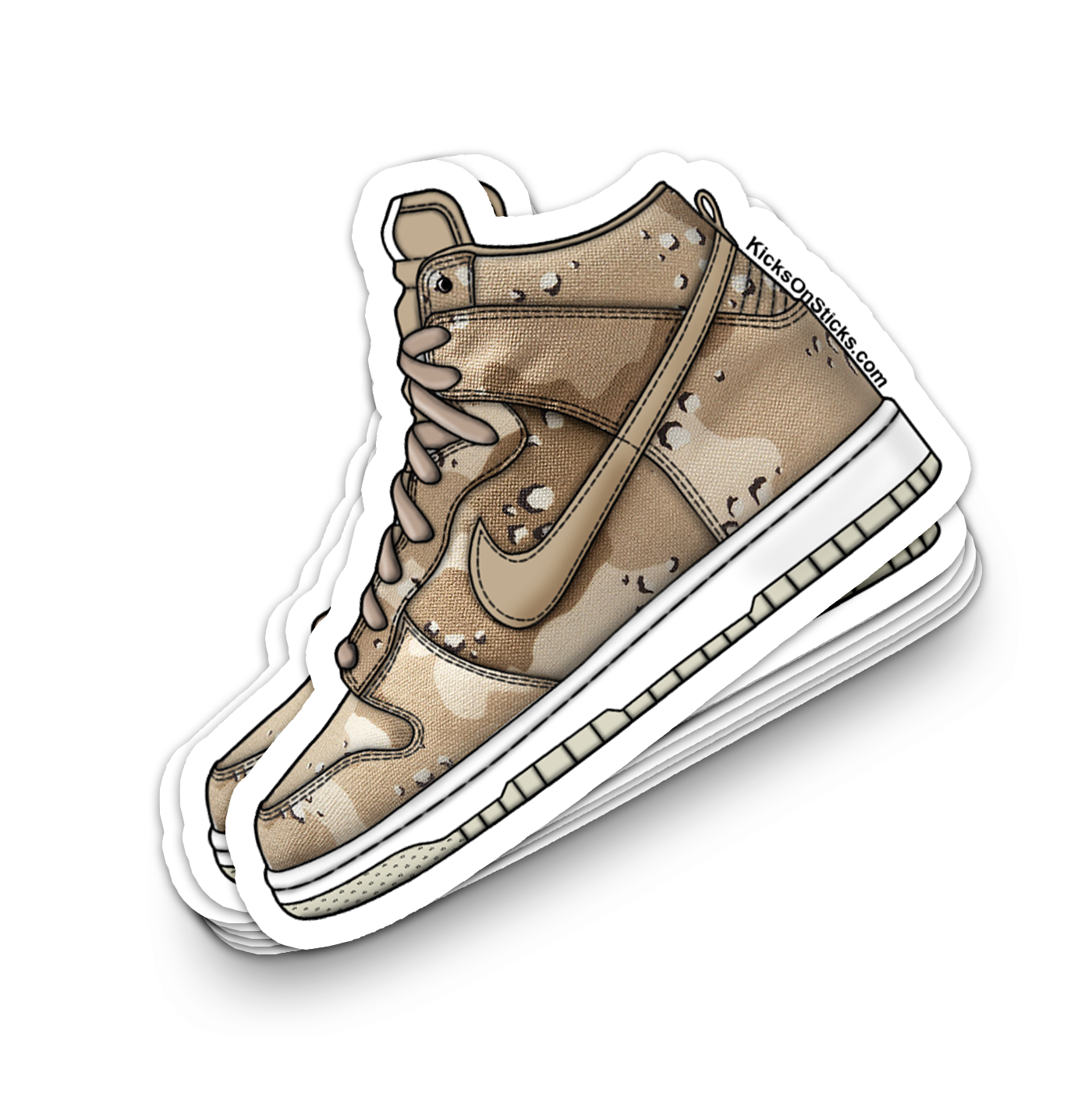 Dunk High "Desert Camo" Sneaker Sticker – KicksOnSticks