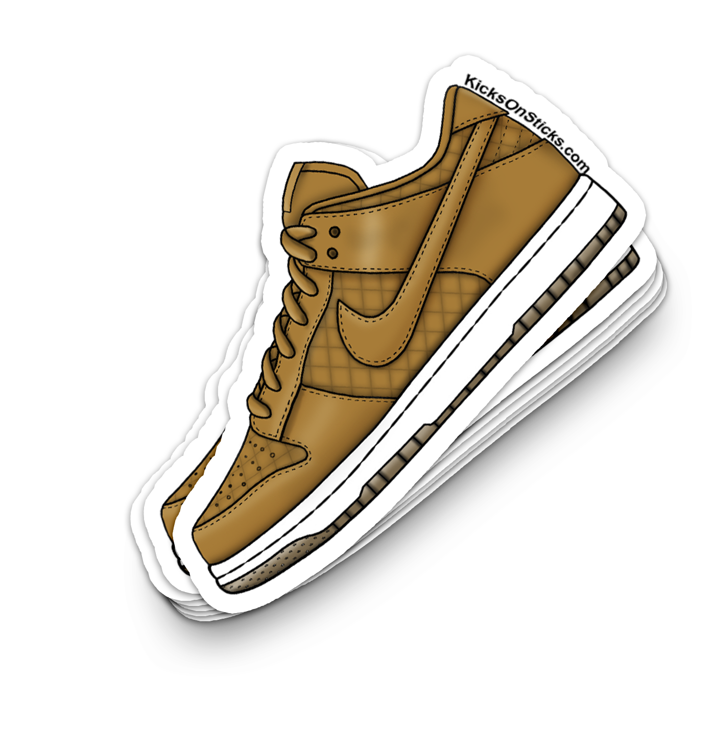 Dunk Low "Quilted Wheat" Sneaker Sticker – KicksOnSticks