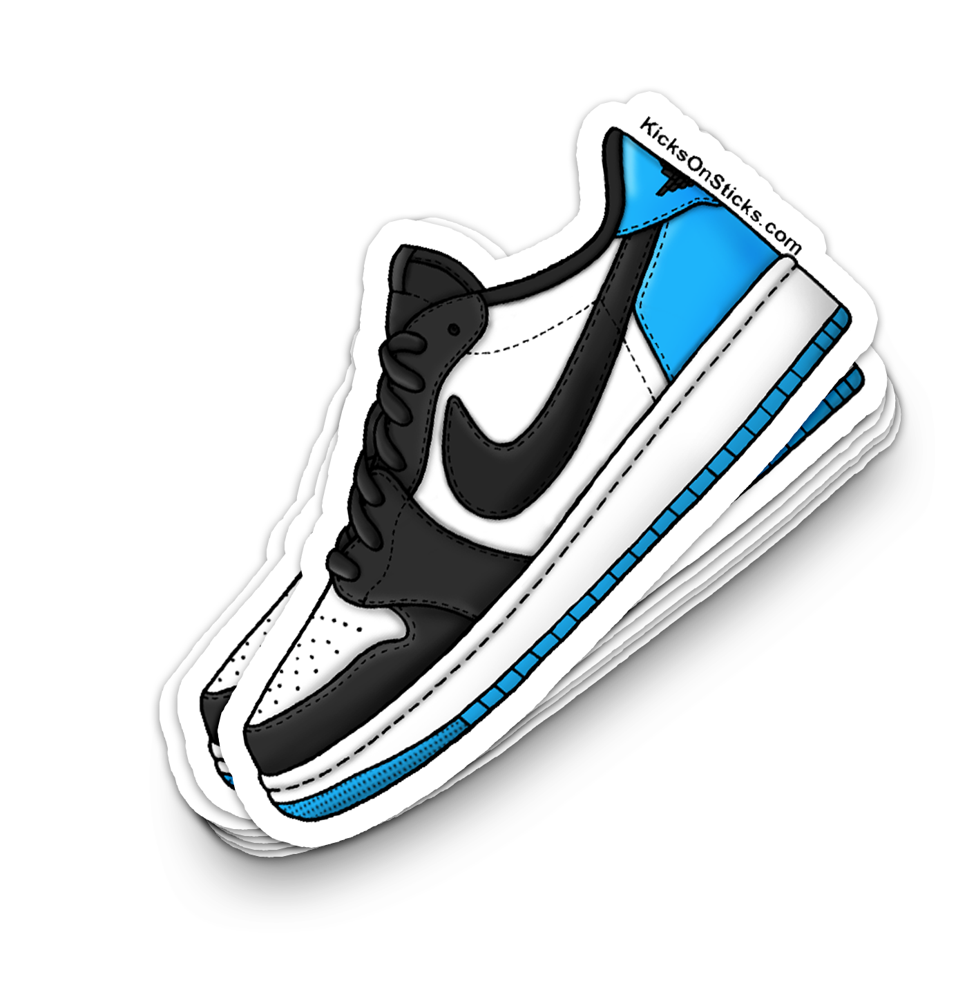 Jordan 1 Low "OG UNC" Sneaker Sticker – KicksOnSticks